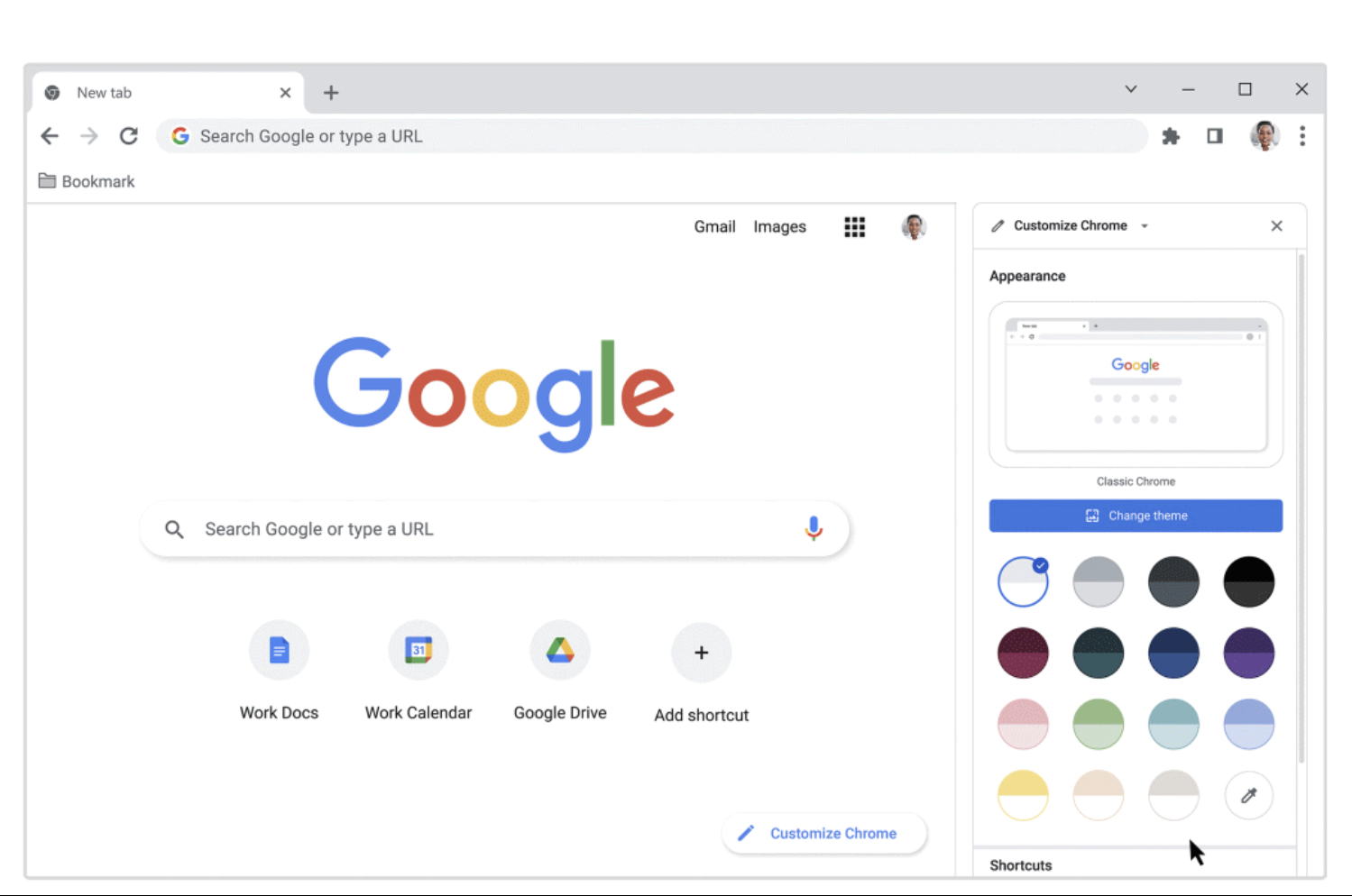 讓瀏覽器更具個人特色 桌面版 Chrome 現可於空白分頁右下角設定主題及顏色 – PC3 Magazine