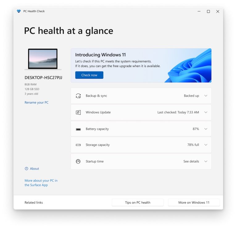 windows 11 pc health check – PC3 Magazine
